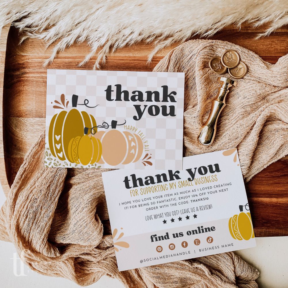 Thank You Cards - Trendy Fox Studio