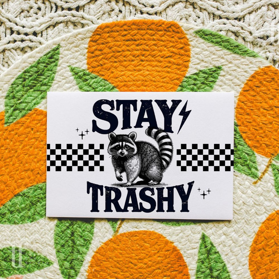 Funny Business Thank You Card Canva Template | Stay Trashy Racoon ...