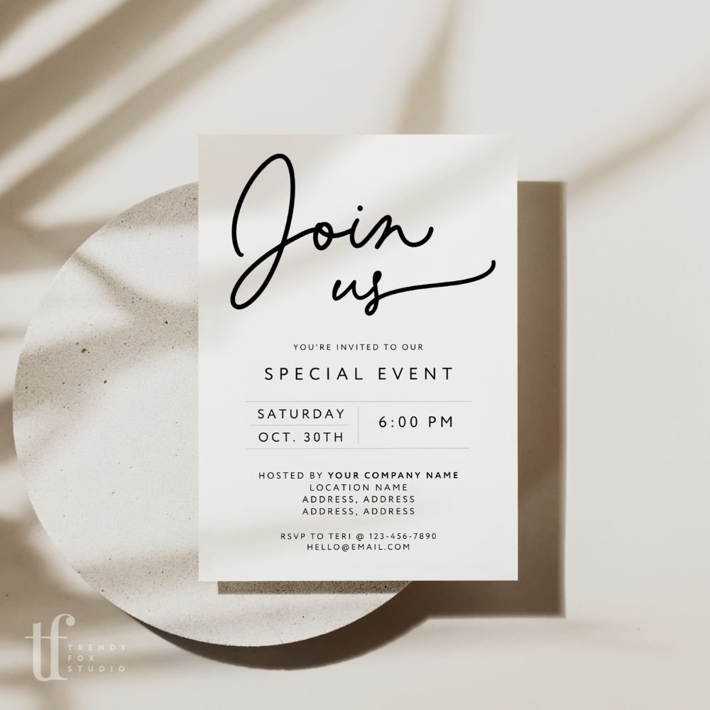 Business Invitation Templates