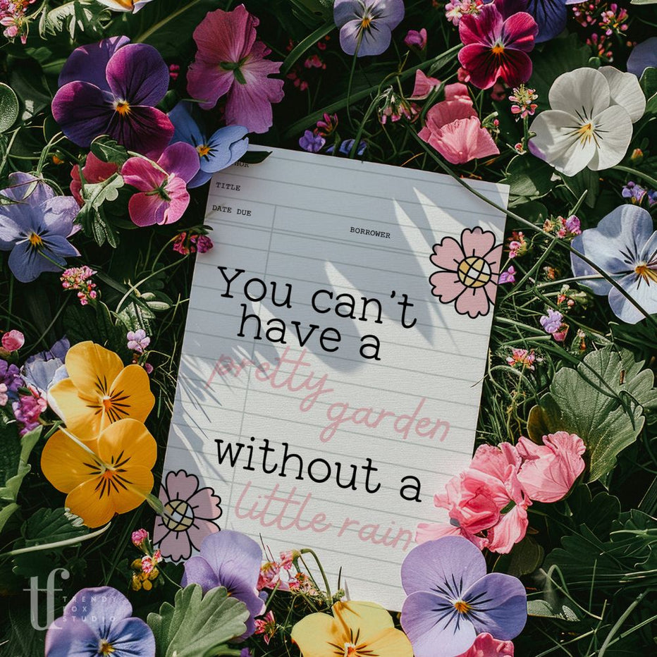 Positive Affirmation Book Library Card Business Thank You Card Canva ...