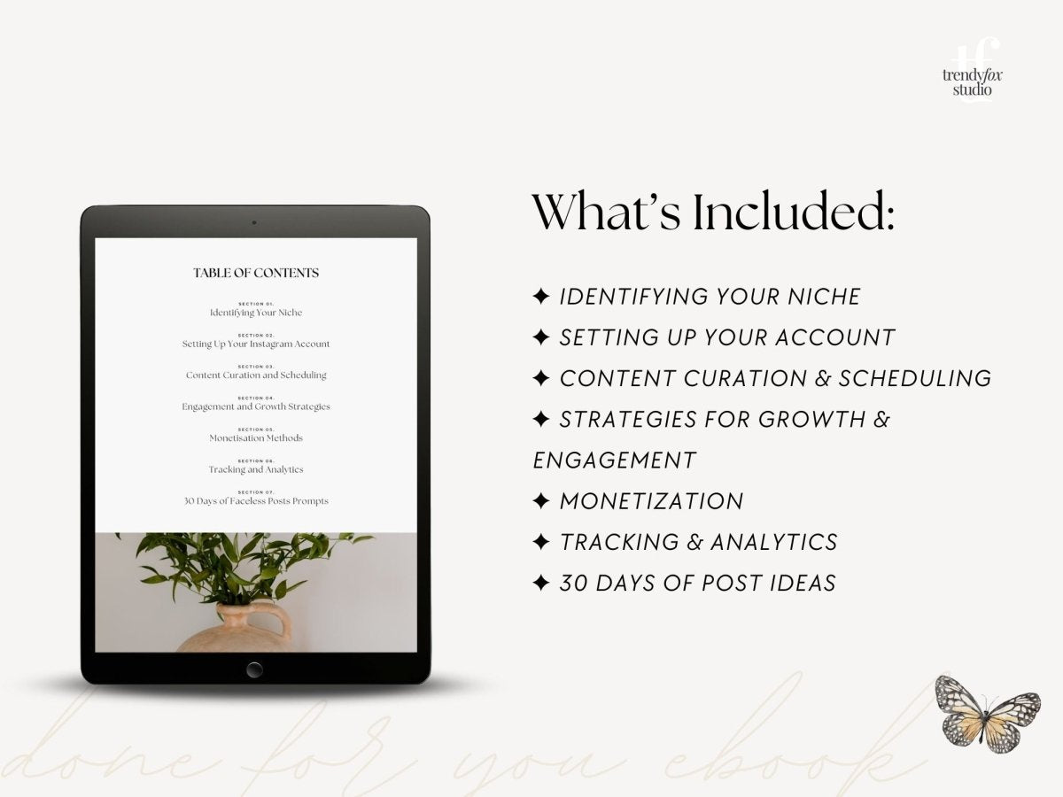 Faceless Instagram Guide For Passive Income Social Media Marketing Gu