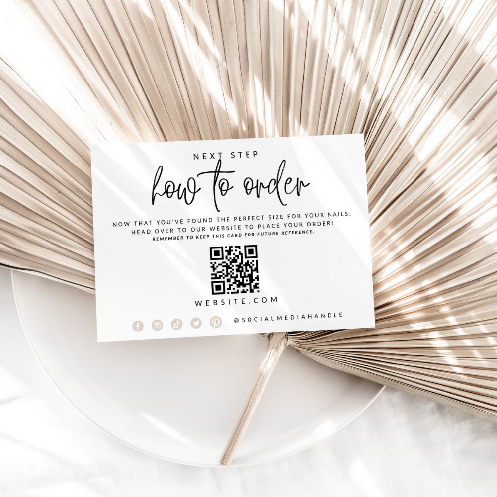 False or Artificial Nails Sizing Kit, Printable Press On Nail Sizing ...